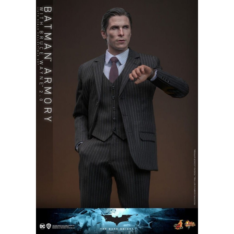 Bruce Wayne with Batman Armory 2.0 Hot Toys Movie Masterpiece figure 1/6