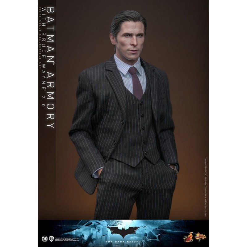 Bruce Wayne with Batman Armory 2.0 Hot Toys Movie Masterpiece figure 1/6