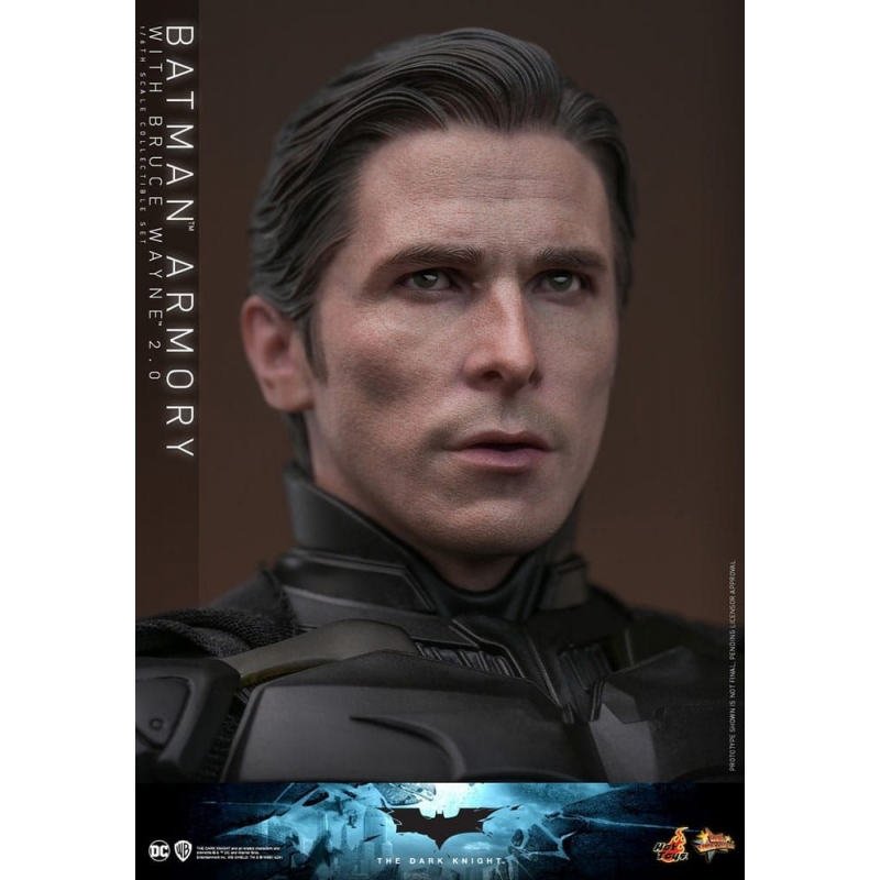 Bruce Wayne with Batman Armory 2.0 Hot Toys Movie Masterpiece figure 1/6