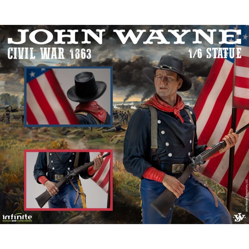 John Wayne Infinite Statue : statue Civil War 1863
