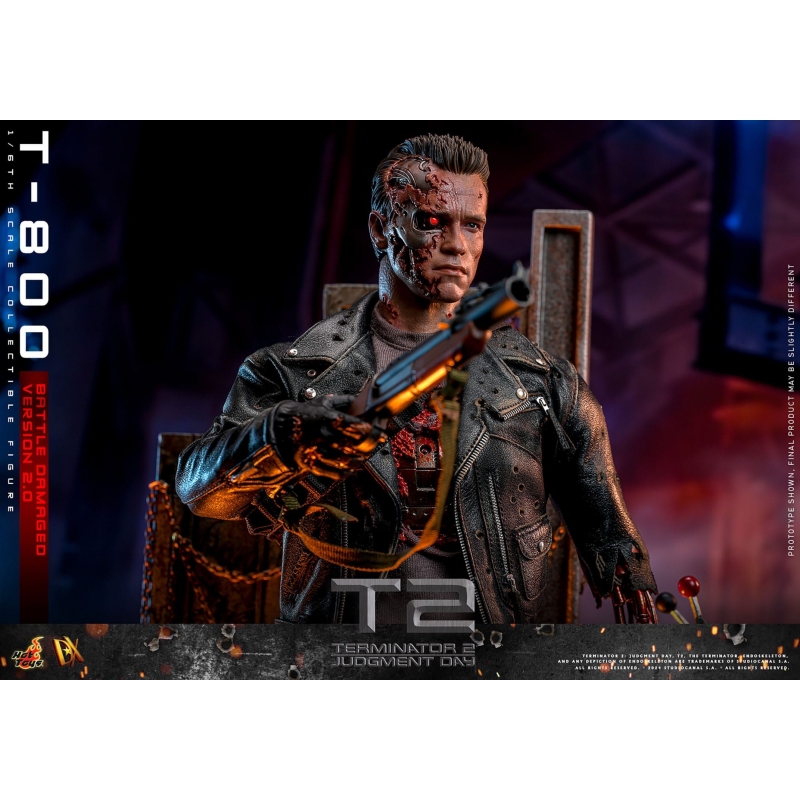 T-800 Battle Damaged Version 2.0 Hot Toys DX46 : Terminator 2 figure