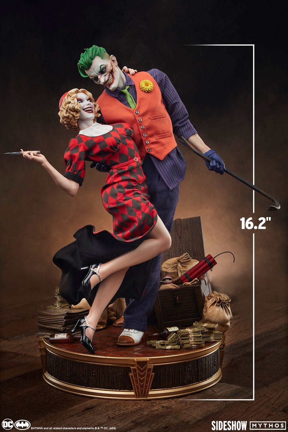 The Joker And Harley Quinn Mythos Lawless Love Sideshow : DC statue