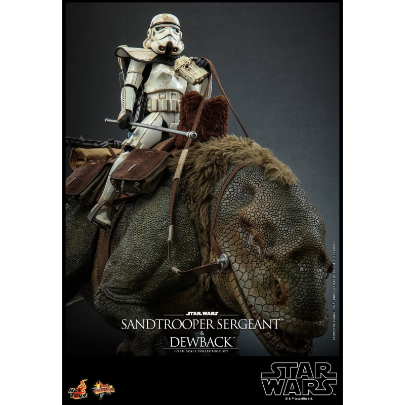 Sandtrooper Sergeant and Dewback Hot Toys action figure