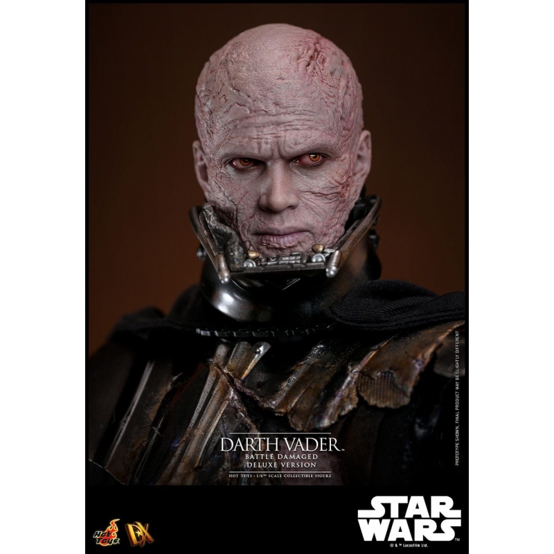 Darth Vader Battle Damaged Hot Toys Deluxe Version DX45 : Star Wars 1/6 ...