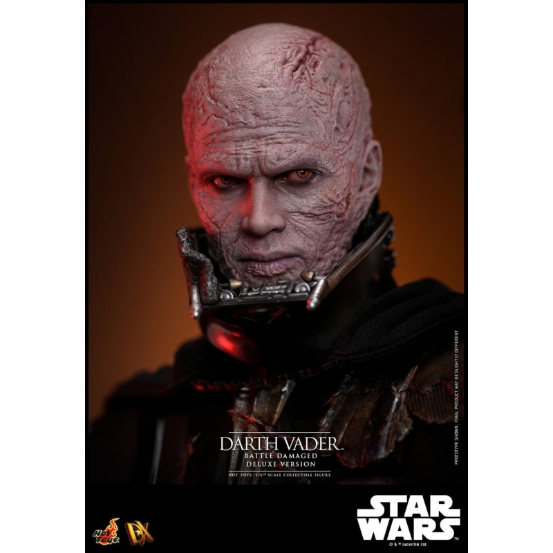 Darth Vader Battle Damaged Hot Toys Deluxe Version DX45 : Star Wars 1/6 ...