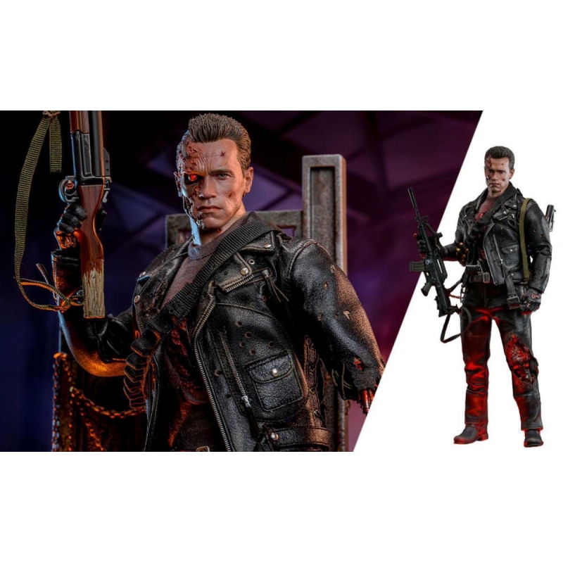 T-800 Battle Damaged Version 2.0 Hot Toys DX46 : Terminator 2 figure