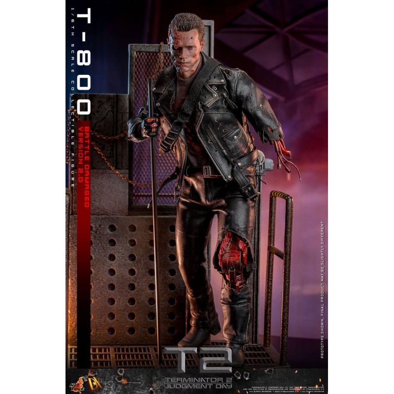 T-800 Battle Damaged Version 2.0 Hot Toys DX46 : figurine Terminator 2