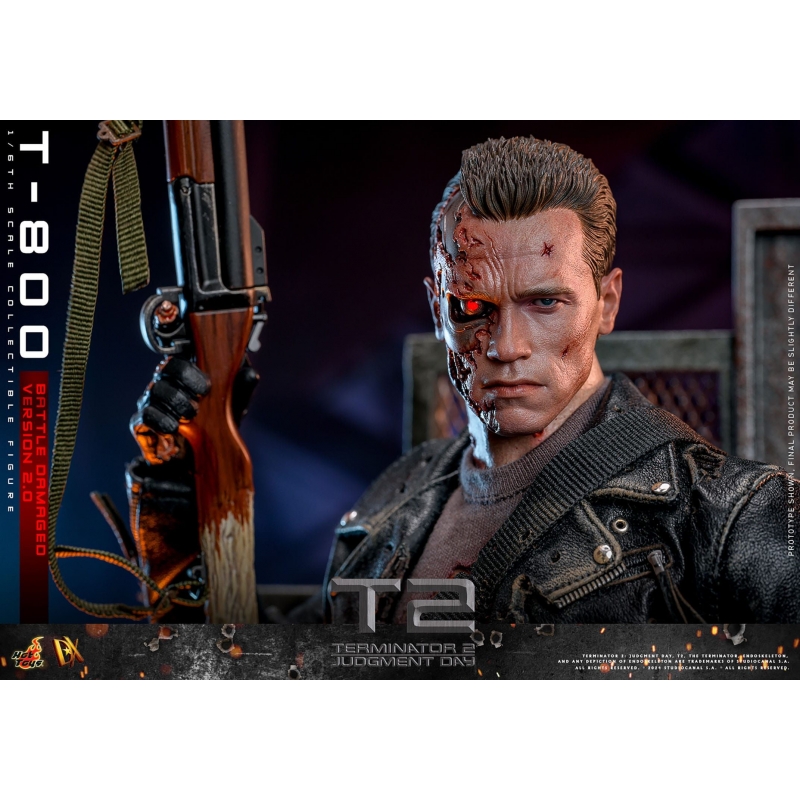T-800 Battle Damaged Version 2.0 Hot Toys DX46 : Terminator 2 figure