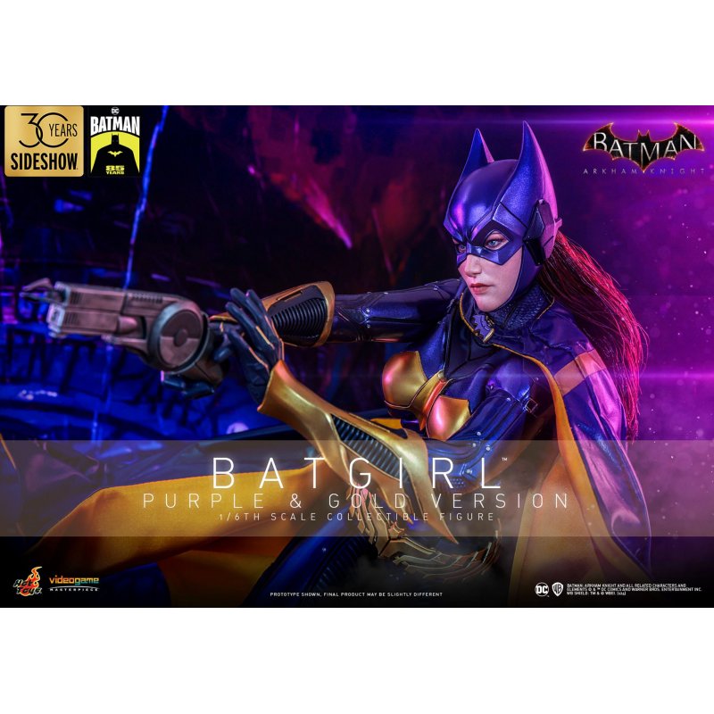 Batgirl Hot Toys VGM65 Purple And Gold Batman Arkham Knight