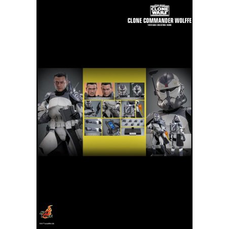Clone Commander Wolffe Hot Toys TMS141 : Star Wars Clone Wars