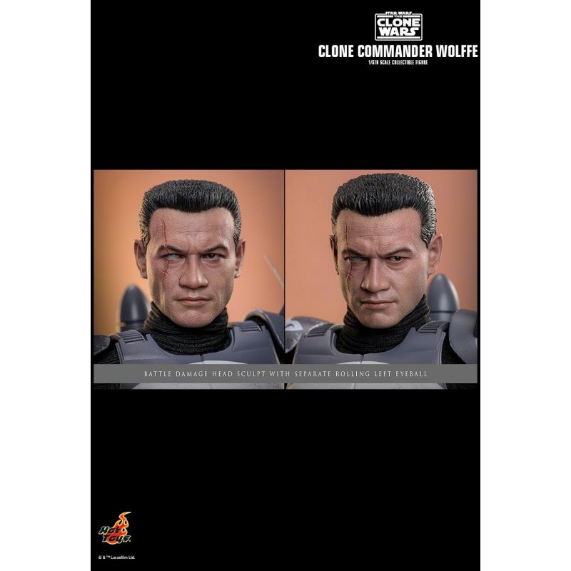 Clone Commander Wolffe Hot Toys TMS141 : Star Wars Clone Wars