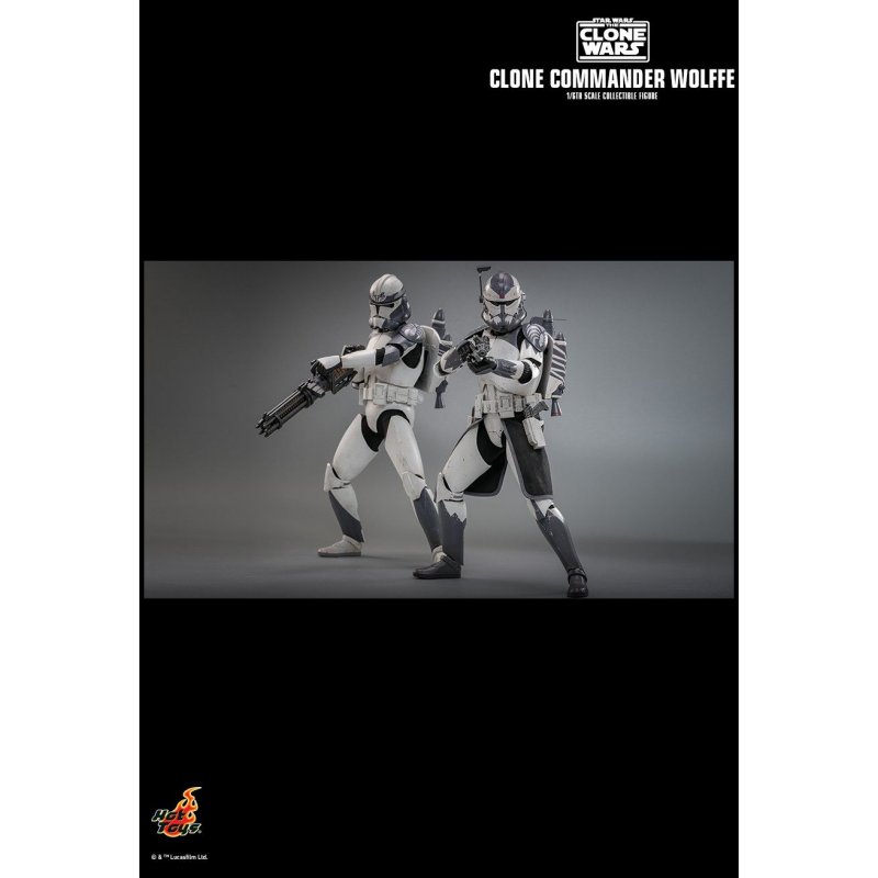 Clone Commander Wolffe Hot Toys TMS141 : Star Wars Clone Wars