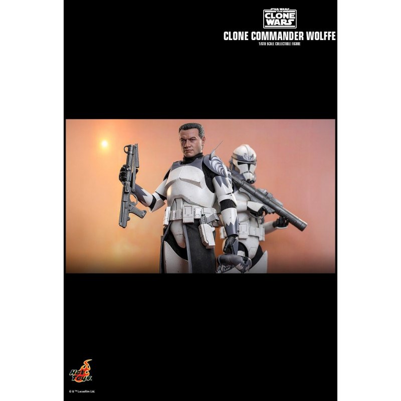 Clone Commander Wolffe Hot Toys TMS141 : Star Wars Clone Wars