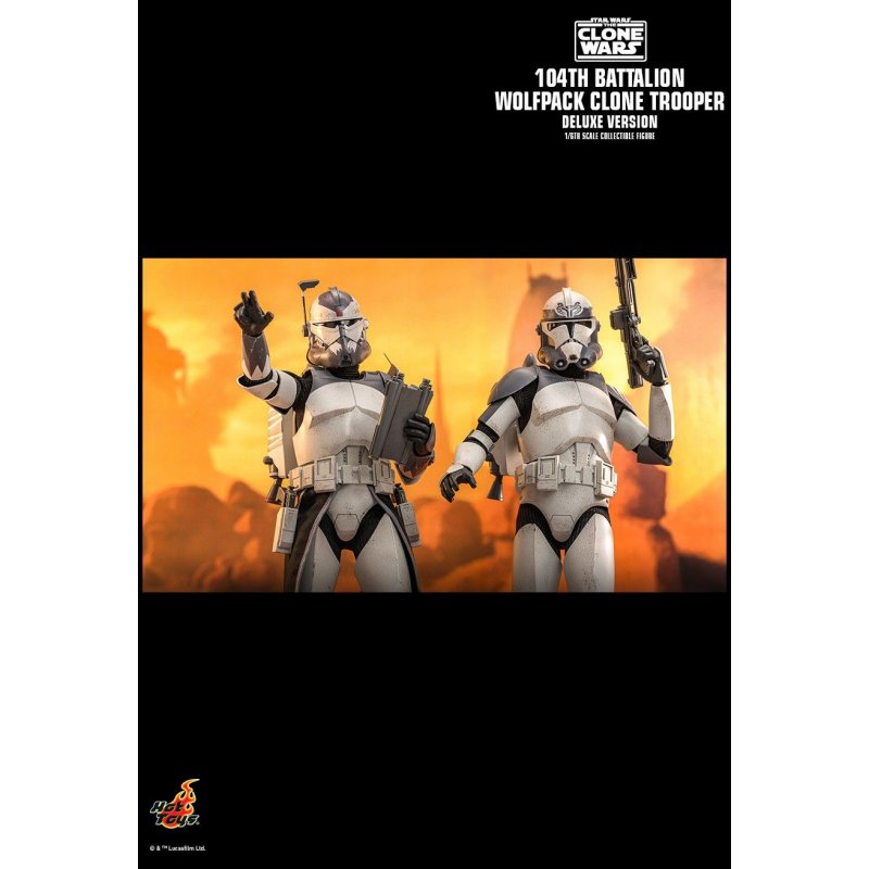 104th Battalion Wolfpack Clone Trooper Hot Toys TMS143 Star Wars Clone Wars