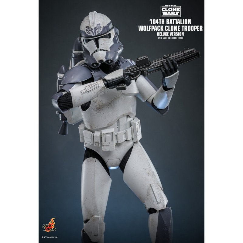 104th Battalion Wolfpack Clone Trooper Hot Toys TMS143 Star Wars Clone Wars
