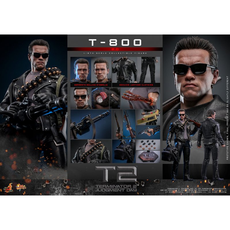 T-800 2.0 Hot Toys MMS795 : Terminator 2 Judgment Day action figure
