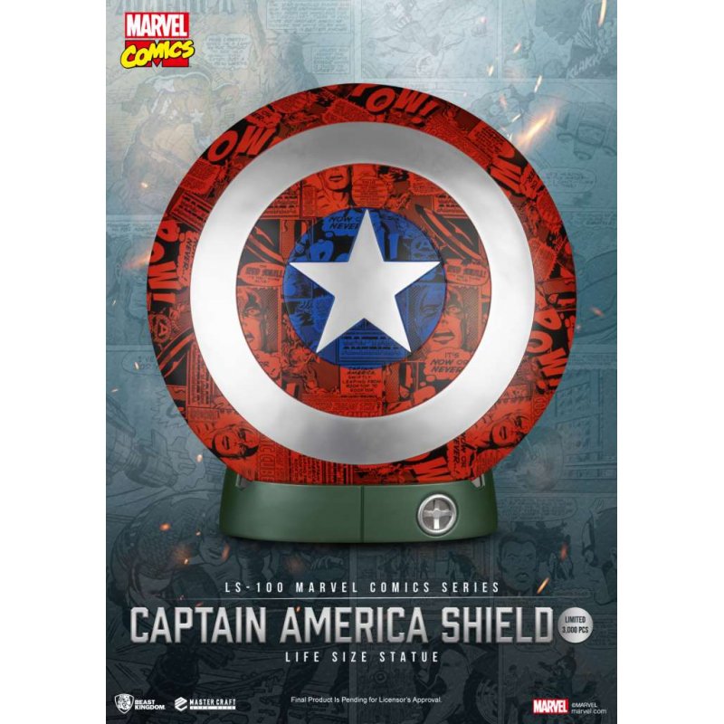 Captain America shield life-size Master Craft Beast Kingdom statue