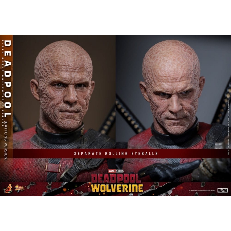 Deadpool Battling Version Hot Toys : Deadpool and Wolverine action figure