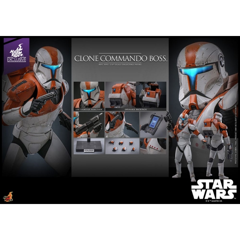Figurine Clone Commando Boss de Hot Toys - TMS151