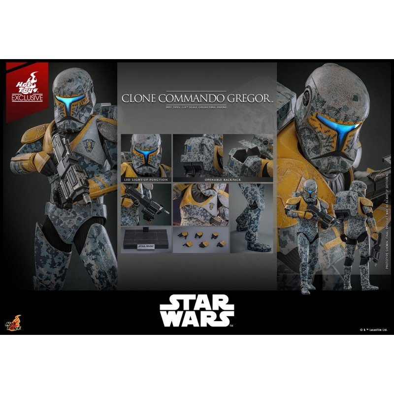 Clone Commando Gregor Hot Toys actiefiguur - The Clone Wars