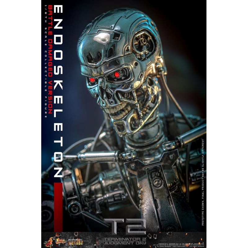 Figurine Endoskeleton Battle Damaged Hot Toys - Terminator 2