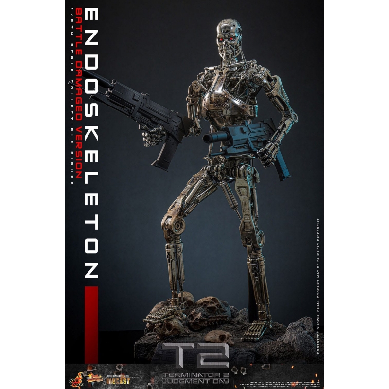 Figurine Endoskeleton Battle Damaged Hot Toys - Terminator 2