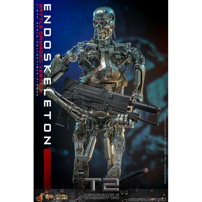 Figurine Endoskeleton Battle Damaged Hot Toys - Terminator 2