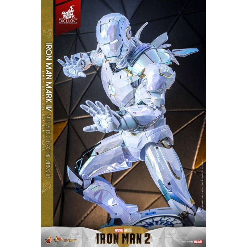 Figurine Iron Man Mark IV Sub Zero Fractal Armor de Hot Toys