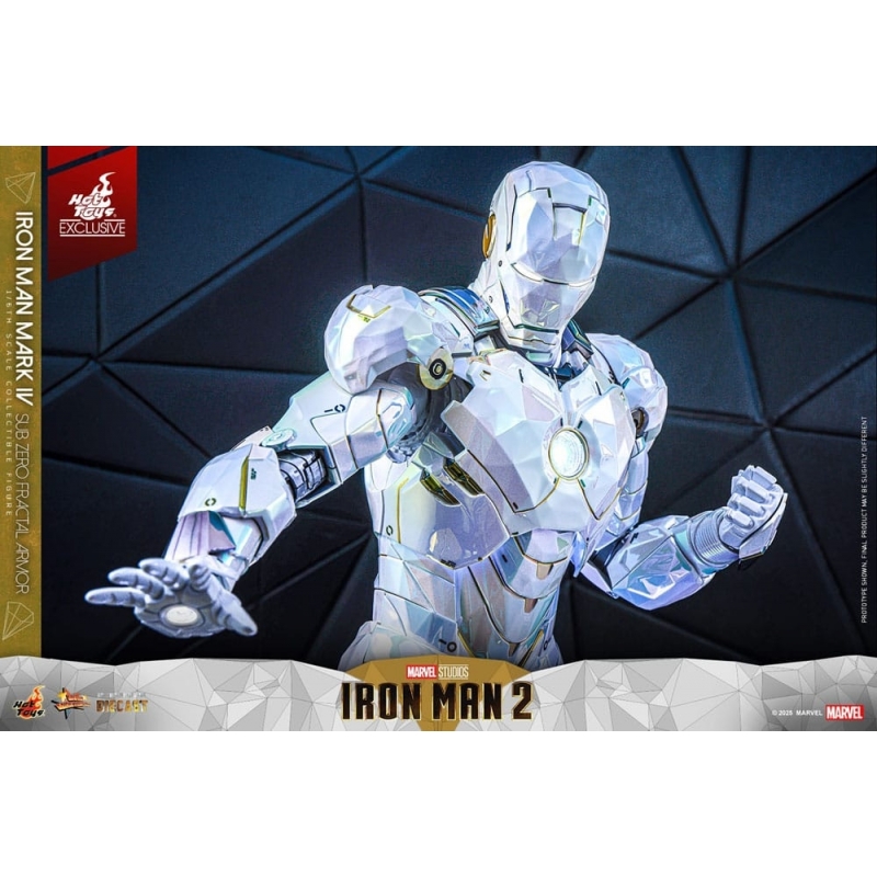 Figurine Iron Man Mark IV Sub Zero Fractal Armor de Hot Toys