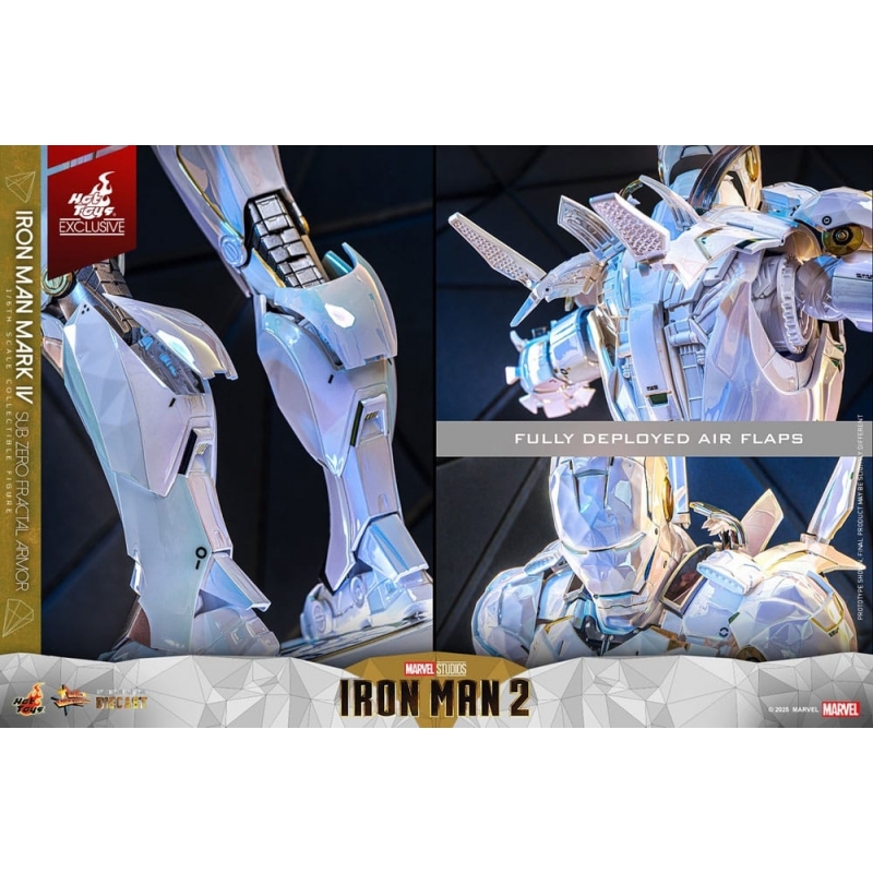 Figurine Iron Man Mark IV Sub Zero Fractal Armor de Hot Toys