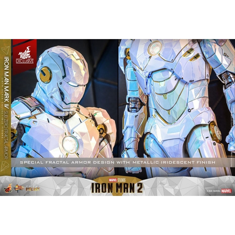Figurine Iron Man Mark IV Sub Zero Fractal Armor de Hot Toys