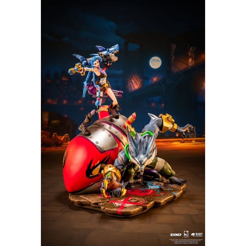 Diorama Jinx et Warwick Pure Arts - 2XKO League Of Legends