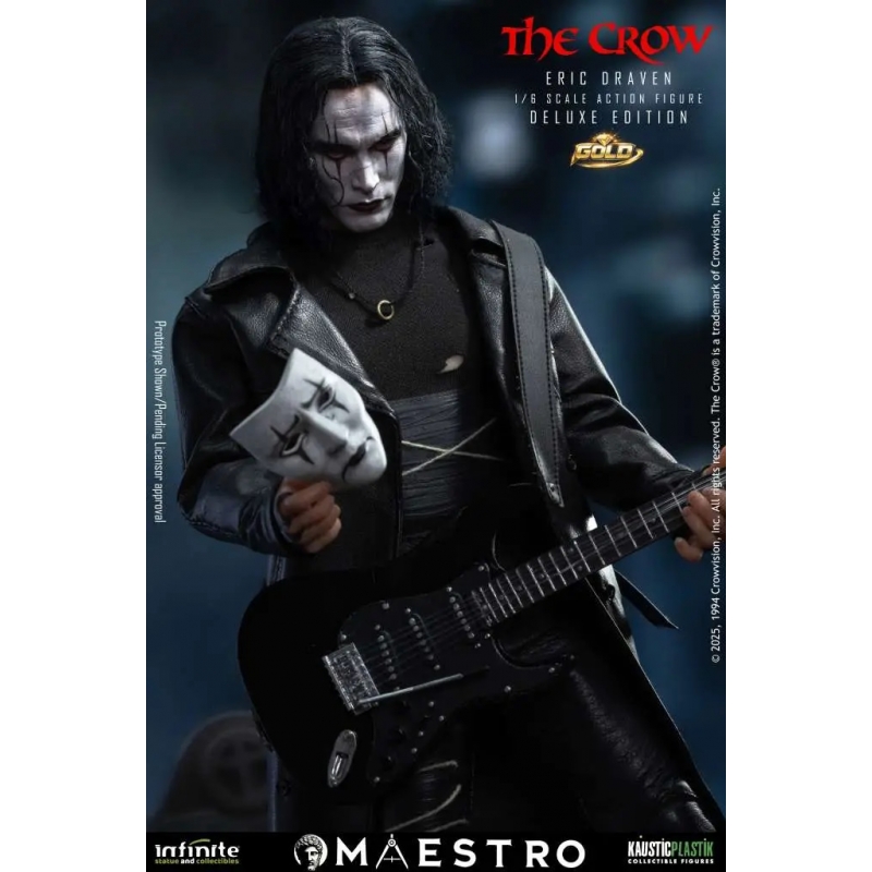 Eric Draven Maestro action figure by Infinite Statue - deluxe gold