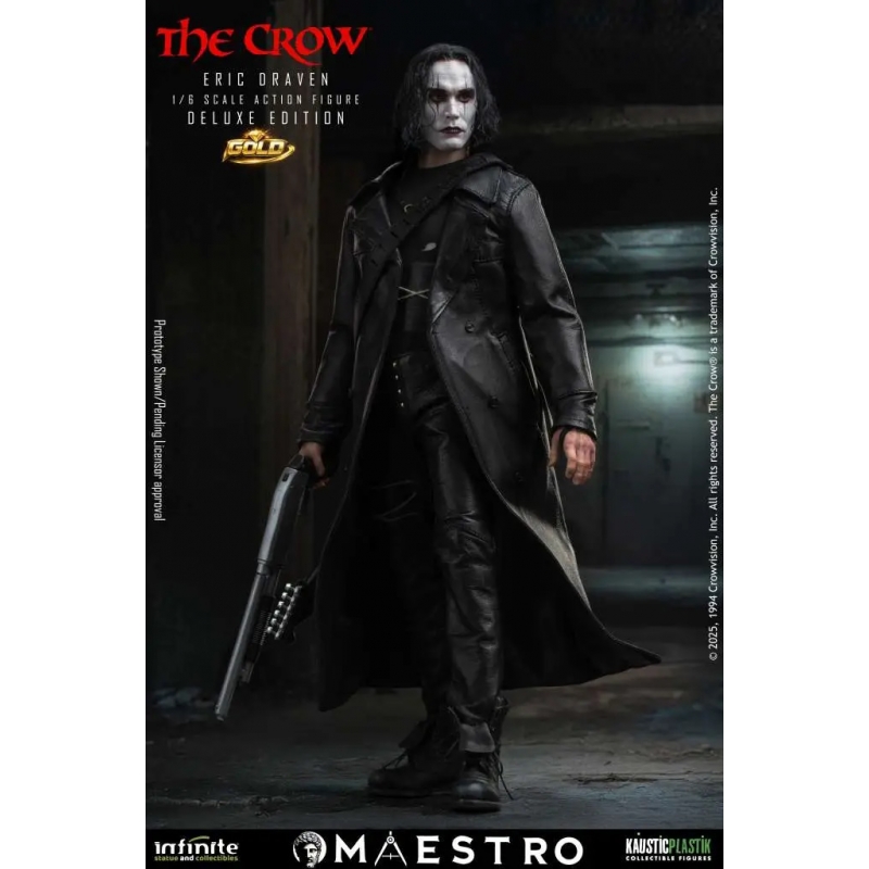 Eric Draven Maestro action figure by Infinite Statue - deluxe gold